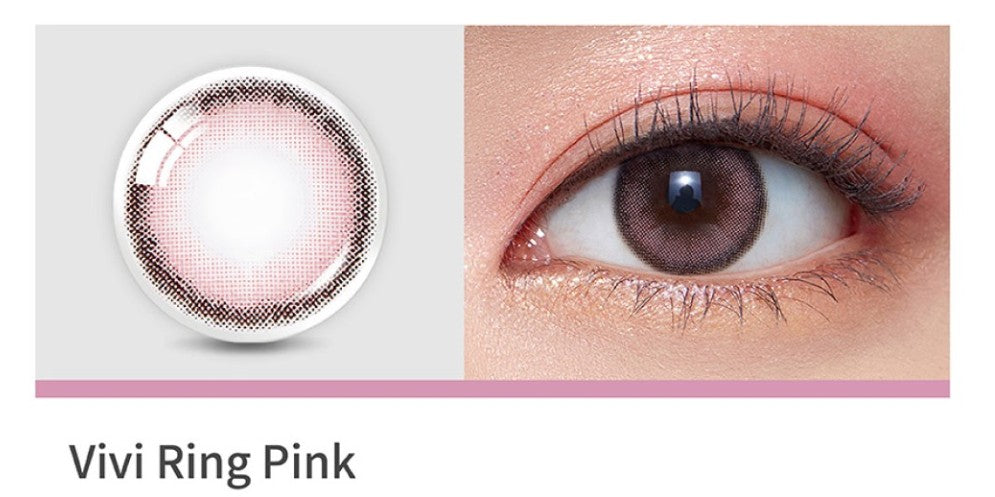 OLENS Vivi Ring One Day Pink Contact Lenses 10 Pack– Trendy Sweet Shop