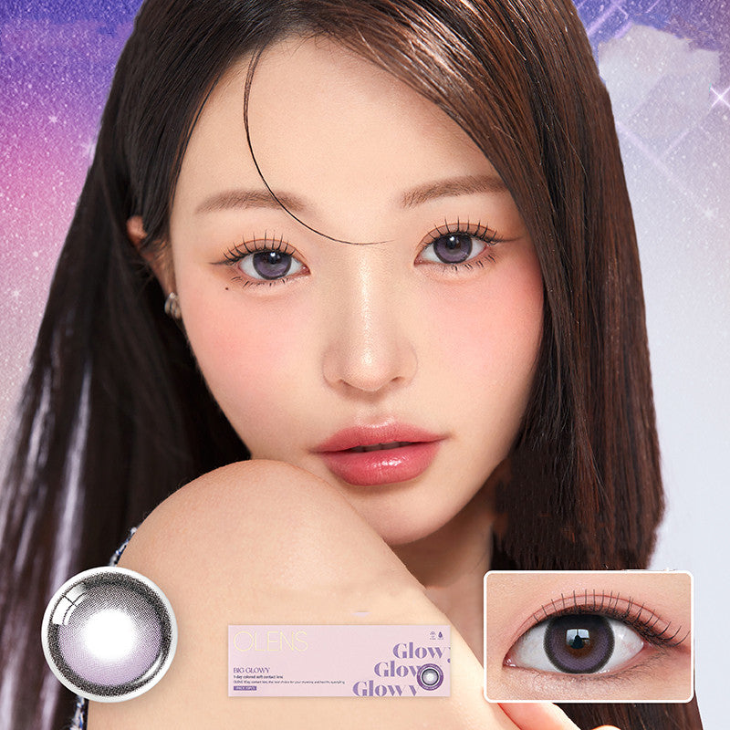 OLENS Big Glowy One Day Lavender Contact Lenses 10 Pack– Trendy Sweet Shop