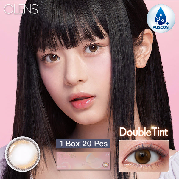 Olens Double Tint One Day Brown コンタクトレンズ 20 パック Trendy Sweet Shop