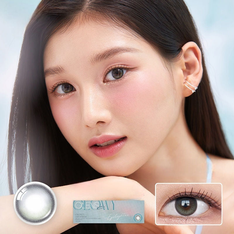 OLENS Eyelighter Glowy One Day Ash Gray Contact Lenses 10 Pack– Trendy ...