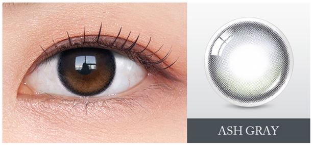 OLENS Eyelighter Glowy One Day Ash Gray Contact Lenses 10 Pack– Trendy ...