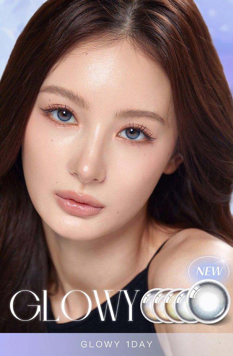 OLENS Eyelighter Glowy One Day Sapphire Blue Contact Lenses 10 Pack ...