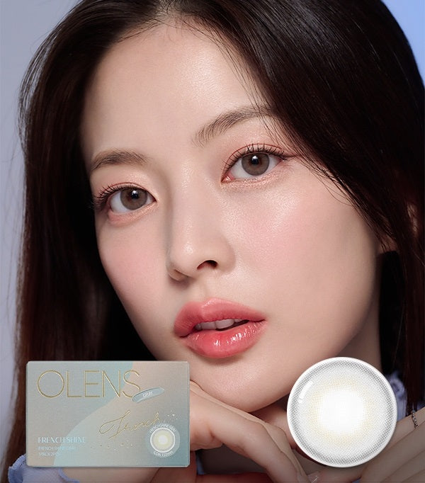 OLENS French Shine Gray Monthly Contact Lenses 2 Pack– Trendy Sweet Shop