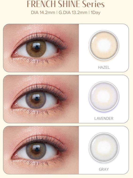 OLENS French Shine One Day Hazel Contact Lenses 10 Pack– Trendy Sweet Shop