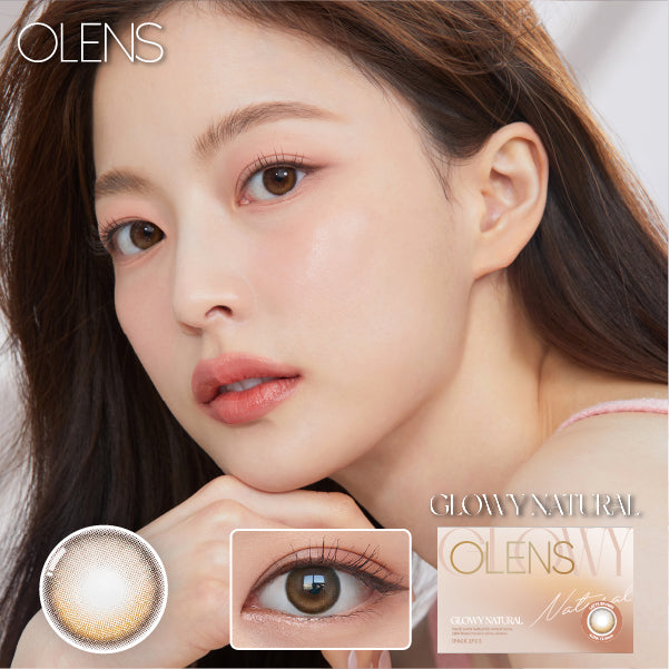 OLENS Glowy Natural Latte Brown Monthly Contact Lenses 2 Pack– Trendy ...