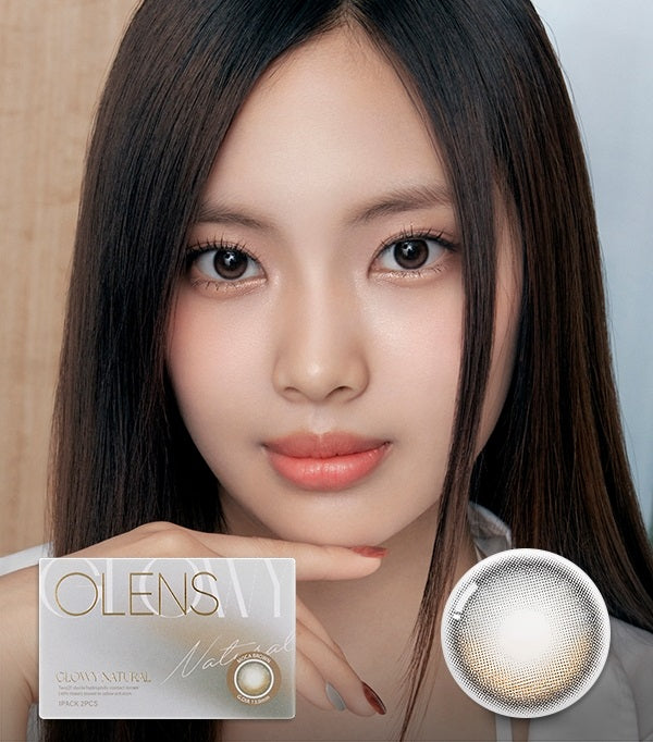 OLENS Glowy Natural Mocha Brown Monthly Contact Lenses 2 Pack– Trendy ...