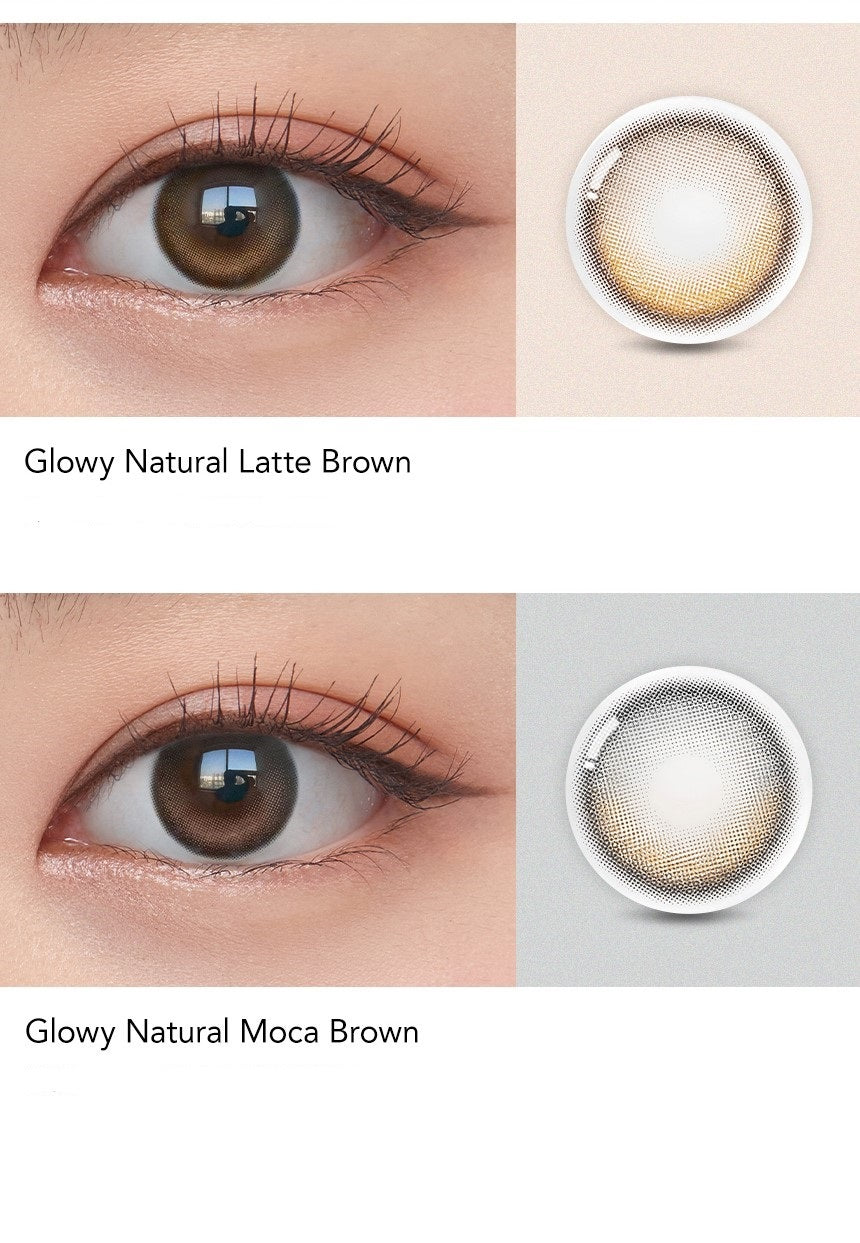 OLENS Glowy Natural One Day Latte Brown Contact Lenses 10 Pack– Trendy ...