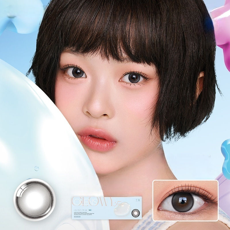 OLENS Glowy Tear One Day Gray Contact Lenses 10 Pack– Trendy Sweet Shop