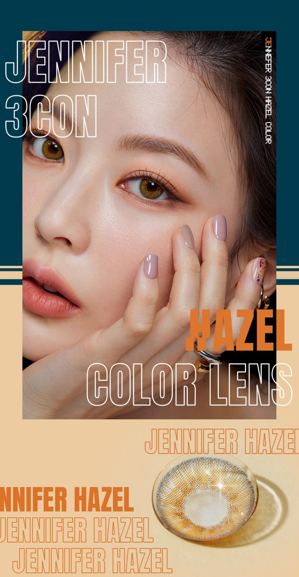 OLENS Jennifer 3Con Hazel Monthly Contact Lenses 2 Pack– Trendy Sweet Shop