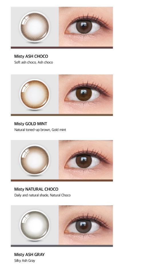 OLENS Misty One Day Ash Gray Contact Lenses 10 Pack– Trendy Sweet Shop