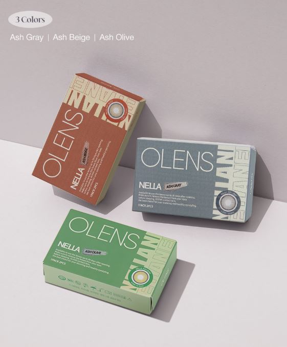 OLENS Nella Ash Olive Monthly Contact Lenses 2 Pack– Trendy Sweet Shop