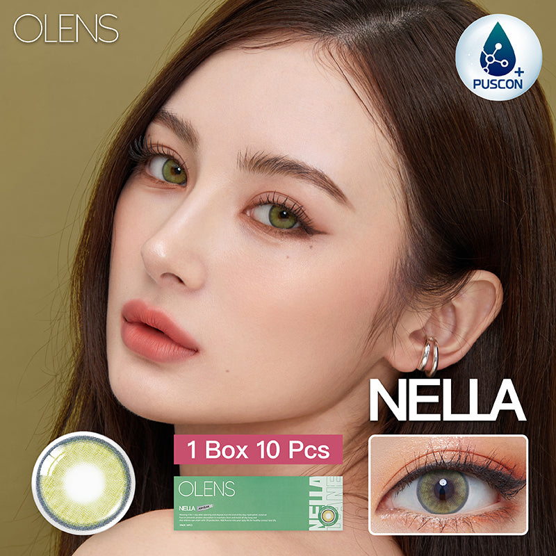 OLENS Nella One Day Ash Olive Beige Contact Lenses 10 Pack– Trendy Sweet Shop