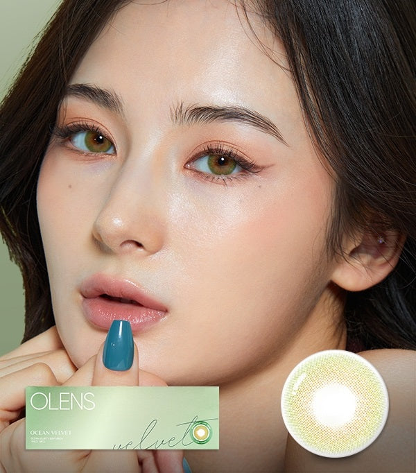OLENS Ocean Velvet One Day Green Contact Lenses 10 Pack– Trendy Sweet Shop