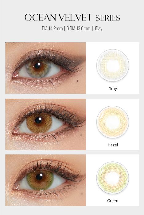 OLENS Ocean Velvet One Day Hazel Contact Lenses 10 Pack– Trendy Sweet Shop