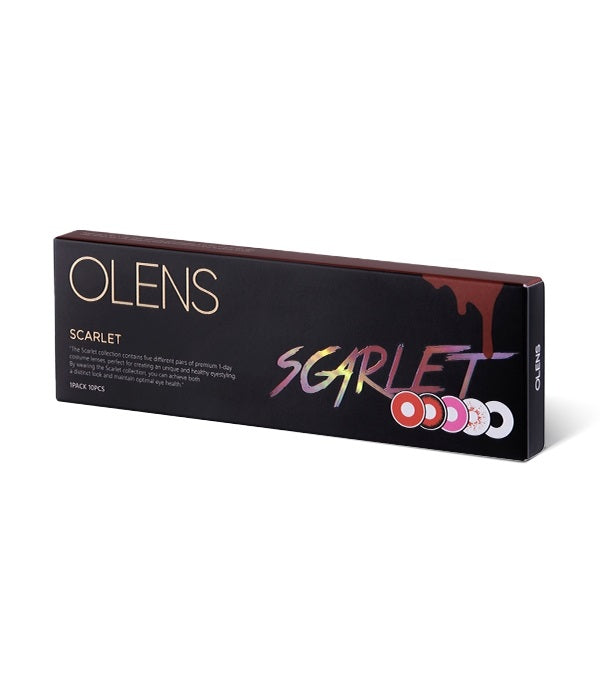 OLENS Scarlet Collection One Day Halloween Contact Lenses 10 Pack ...