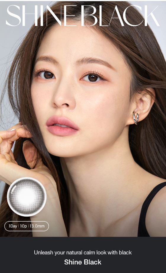 OLENS Shine Black One Day Contact Lenses 10 Pack– Trendy Sweet Shop