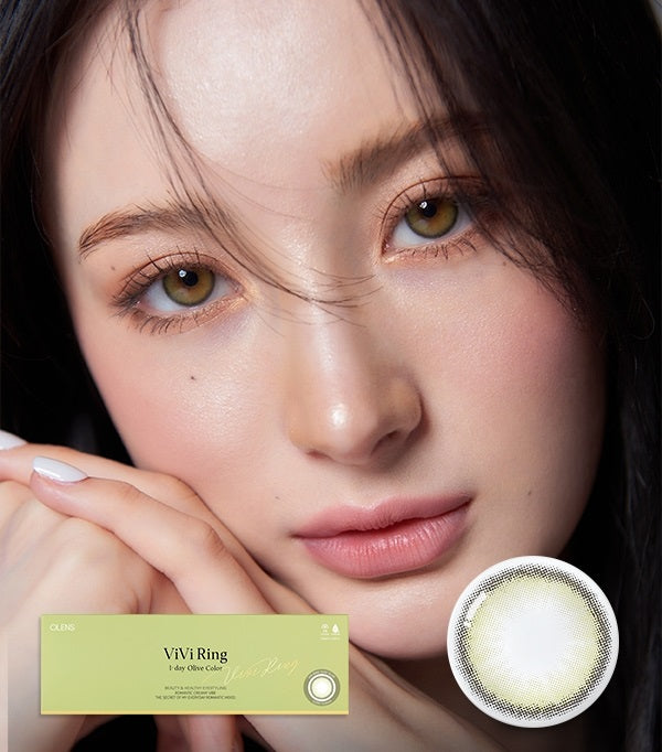 OLENS Vivi Ring One Day Olive Contact Lenses 10 Pack– Trendy Sweet Shop