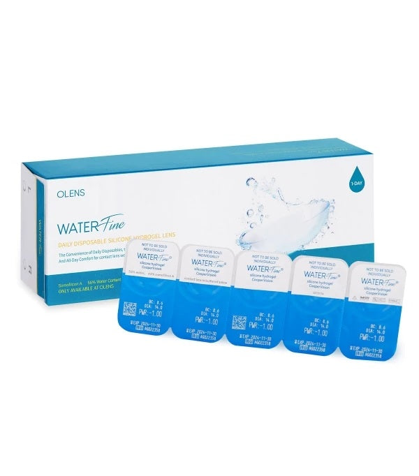 OLENS Water Fine 1 Day Silicone Hydrogel Contact Lenses 40 Pack– Trendy ...
