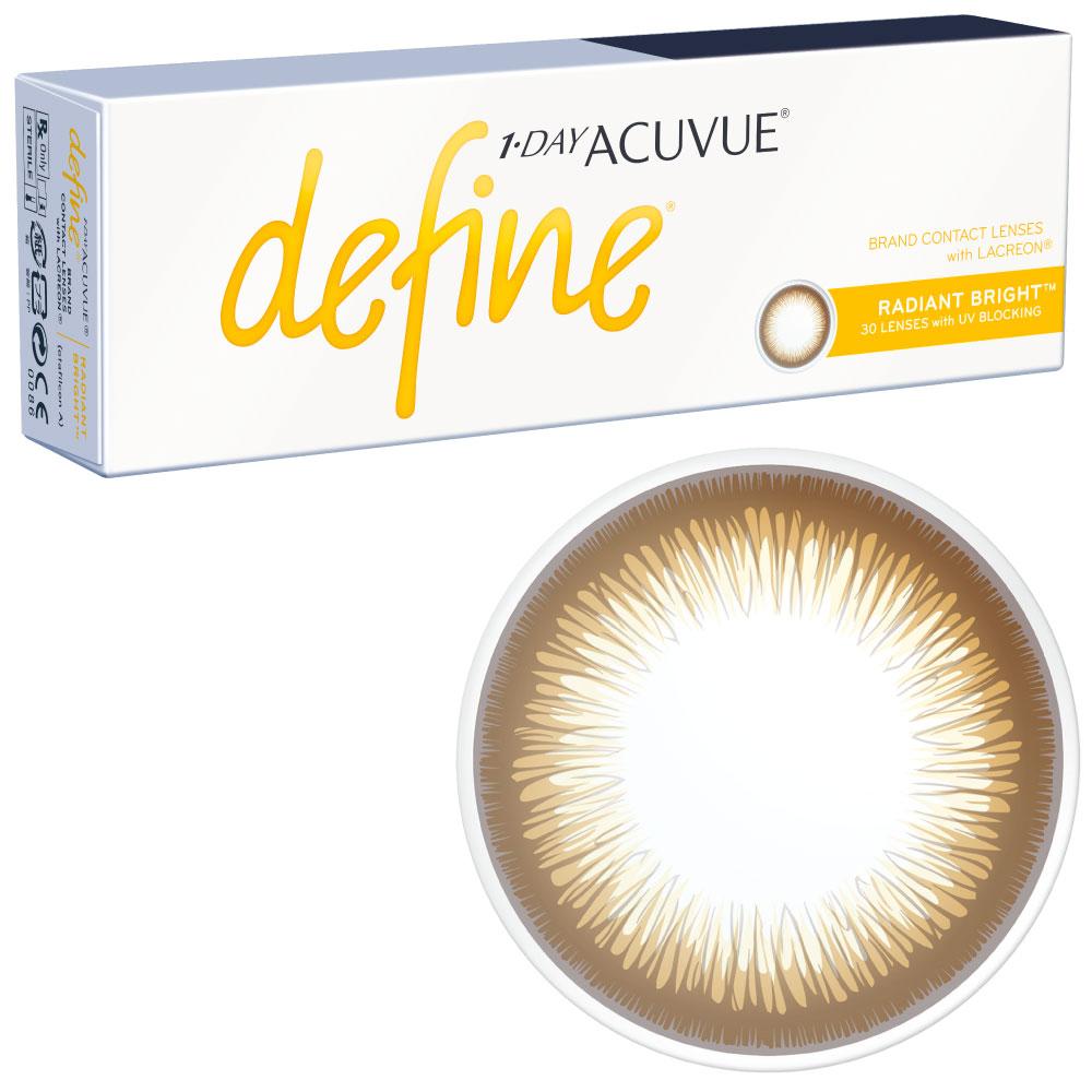 Acuvue Define Radiant Bright 1 Day Contact Lenses 30 Pack– Trendy Sweet ...