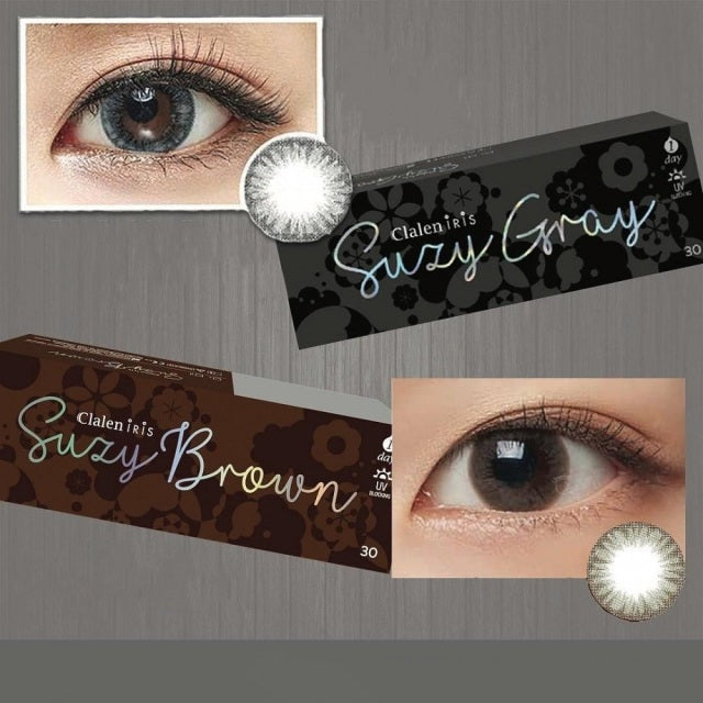 Clalen Iris Suzy Gray Contacts 30 pack– Trendy Sweet Shop
