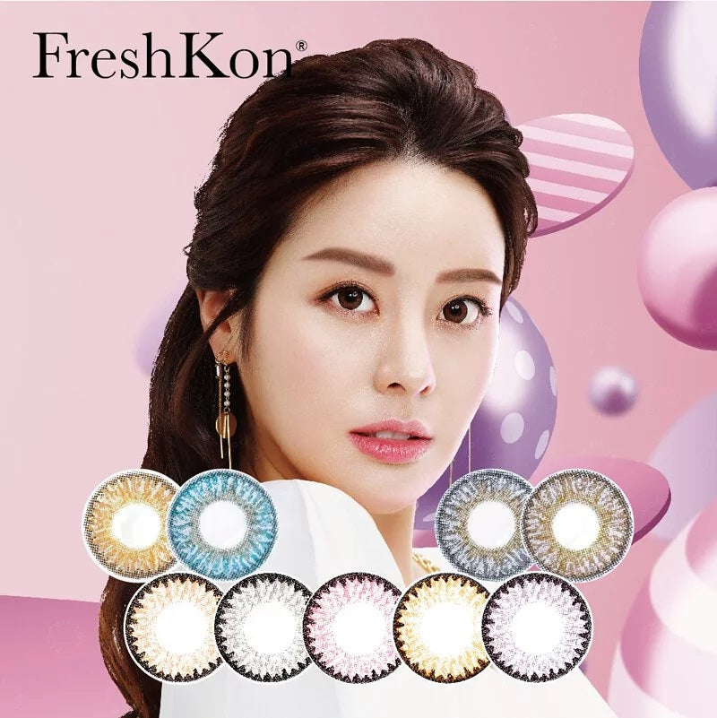 FreshKon Colors Fusion Dazzlers Misty Gray Monthly 2 Pack– Trendy Sweet ...