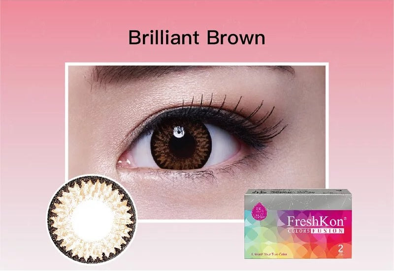 FreshKon Colors Fusion Sparklers Brilliant Brown Monthly 2 Pack– Trendy ...
