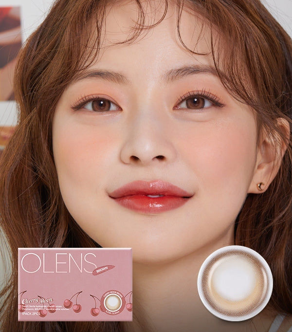 OLENS Cherry Moon Brown Monthly Contact Lenses 2 Pack– Trendy Sweet Shop