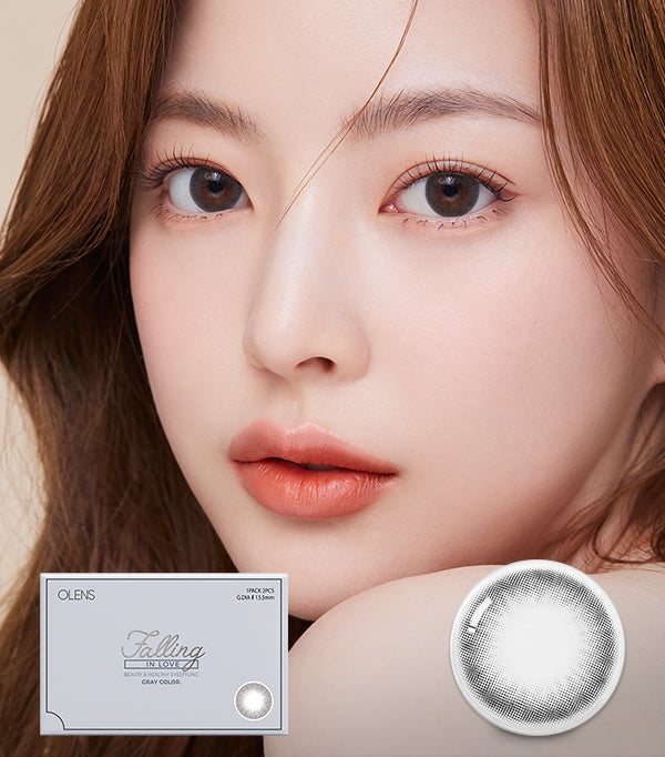 OLENS Falling Gray Monthly Contact Lenses 2 Pack– Trendy Sweet Shop