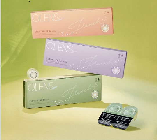 OLENS French Gold 3con One Day Gray Contact Lenses 10 Pack– Trendy ...