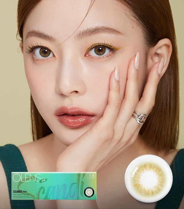 OLENS Scandi One Day Olive Contact Lenses 10 Pack– Trendy Sweet Shop